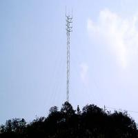 China Hot Dip Galvanized 40m Tubular Guyed Wire Tower for sale