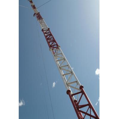 China Hot Dip Galvanized Steel Guyed Wire Tower Mast Communication Antenna 30m/S for sale