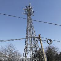 China 45m 4 Legged Tower Galvanized Steel Angel Lattice Telecommunication for sale