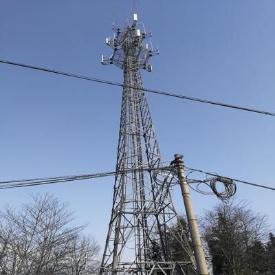 China 45m 4 Legged Tower Galvanized Steel Angel Lattice Telecommunication for sale