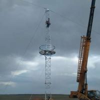China Triangle Antenna 15m Guyed Mast Tower Communication for sale