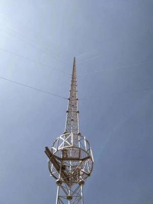 China Hot Dip Galvanized Steel Guyed Wire Tower Mast Communication Antenna 30m/S for sale