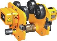 China 10T Travel Trolley Electric Chain Hoist Steel Yellow With Suspension Hook for sale