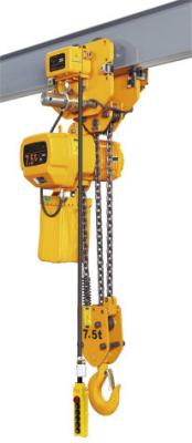 China Remote Control 7.5t Electric Chain Block Travel Trolley 6m For Building Use for sale