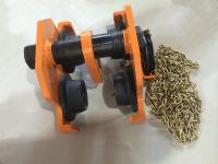China Geared Manual Chain Fall Trolley Painting Surface For Shipbuilding Use for sale