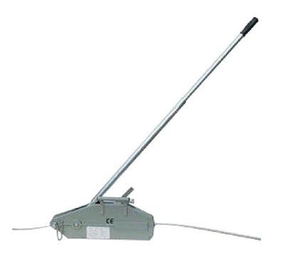 China Aluminium Hand Winch 800kg-5400kg , wire rope pulling hoist, length 20 M, CE/GS certified for sale