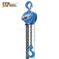 China Durable Manual Hoist Chain Pulley Block 1 ton With Drop Forged Hooks for sale
