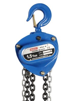 China Professional 1.5 Ton Manual Chain Block , Small Hand Chain Hoist for sale