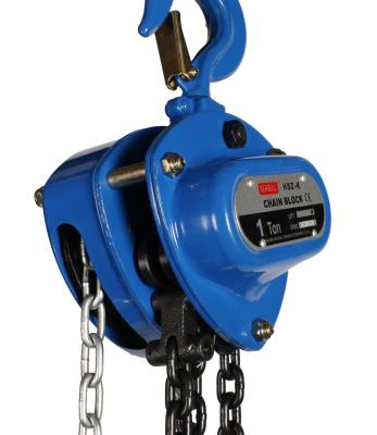 China 1 Tonne Manual Hand Chain Block For Building Trade Safe And Durable for sale