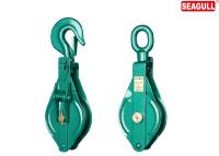China Eye / Hook Type Wire Rope Snatch Block Alloy steel With Sheave Open Type for sale