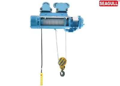 China Warehouse Wharf Electric Chain Hoist With Trolley / 10T Wire Rope Pulling Hoist for sale