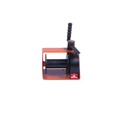 China 250kg Hand Power Source Lifting Hand Winch for 5mm wire rope durable construction for sale
