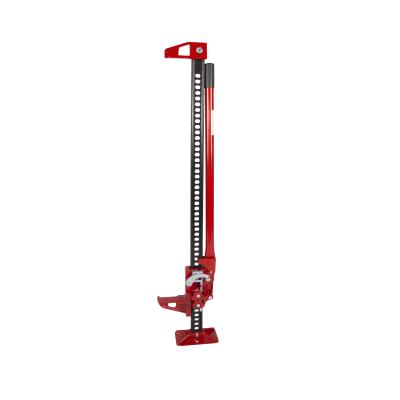 China Heavy Duty Steel Lifting Jack with Safety Overload System Red/Blue Painted Chrome Surface for sale