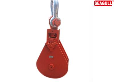 China Heavy Duty Manual 85T Rope Snatch Block For Warehouse / Building for sale