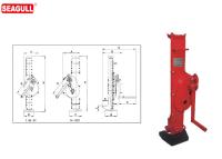 China 1.5 ton - 25 ton Mechanical Construction Small Lifting Jack With Long Working Life for sale