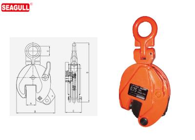 China 1 Year Warranty 5 Ton Vertical Plate Lifting Clamps For Construction Hoist for sale