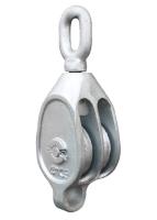 China Double Sheave Block Pulley , Selectable Snatch Block With Hook Or Eye for sale