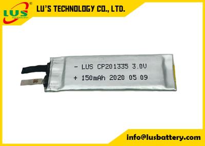 China Thin 3.0 V 150mah Cp201335 Lithium Ion Battery Non Rechargeable Type for sale