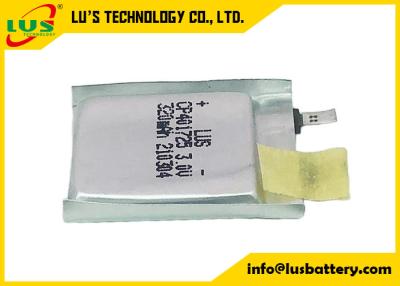 China GPS Pouch Cell LiMnO2 Battery 3.0V CP401725 Lithium Polymer Battery For PCB Mounting for sale