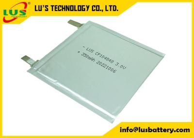 China CP104848 3.0V 400mAh Li MnO2 Battery Ultra Thin Soft Flat Lithium Battery for sale