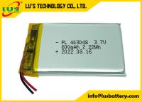 China LP403048 Li Polymer Battery 3.7V 600mAh Li Ion Battery For Smart Device for sale