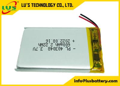 China LP403048 3.7V Flexible Li Polymer Battery 600mah PCBA Protection Board For Portable Device for sale
