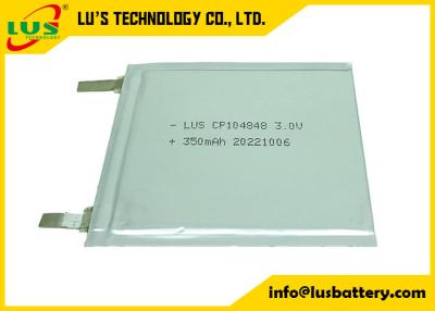 China Lightweight Primary Lithium Batteries 3.0V Flexible Thin Cell CP104848 For Billing System for sale
