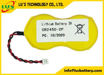 China IMOS 1P2-A1 CR2450 Coin Cell Battery Pack 1200mAh 3.0 Volt For ESLs for sale