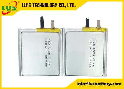 China 800mah 3.0V Li MnO2 Batteries Ultra Thin Film CP224147 CP224248 CP244550 CP254550 CP244649 for sale