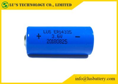 China 2/3AA ER14335 Lithium 3.6 V Battery 1.65Ah Lithium Thionyl Chloride Cell For Smoke Alarms for sale
