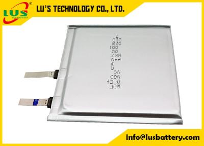 China CP255050 3.0V 1200mah Flat Ultra Thin Battery Flexible Soft Package For Electronic Lock for sale