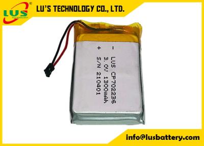 China CP702236 Ultra Thin Battery 1300mah Flexible Limno2 Battery 3.0V for IOT Solution for sale