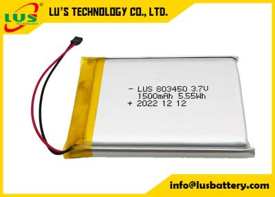 China Rectangular Polymer Rechargeable Lithium Battery LP903450 3.7V 1500mAh for sale