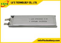 China Limno2 Pouch Cell CP402060 3.0 Volt 1200mah For CMOS Battery With 10 Years Shelf Life for sale
