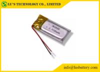 China LP301020 30mah Rechargeable Lithium Polymer Battery No Leakage No Fire for sale