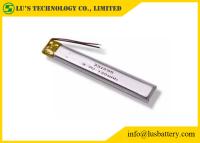 China 3.7v 120mah Rechargeable Lithium Polymer Battery  LP331055 Silver Color for sale
