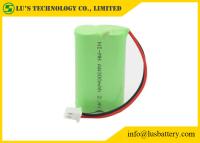 China NIMH AA300mah 1.2 V Rechargeable Battery High Energy Density With Wires / Connector for sale