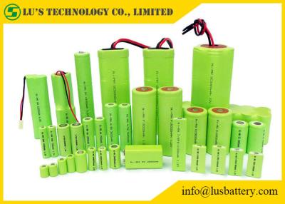 China Cylindrical Single Cell 1.2 V Rechargeable Battery Nickel Metal Type Low Self Discharge for sale