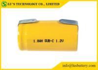 China SC1800mah 1.2V Nickel Cadmium Battery NICD Charger Cylindrical Cell Type for sale