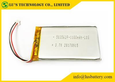 China Environmental LP503562 Rechargeable Lithium Polymer Battery Long cycle life 3.7v 1100mah li pol battery for sale