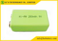 China 9V 280mah Prismatic Nimh Battery 6F22 9v Battery nimh rechargeable battery 9v for sale