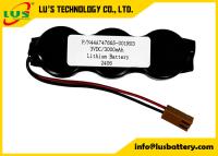 China P/N44A747665-001R03 3VDC 3000mah lithium battery CR2477-3P coin cell battery pack OEM for sale