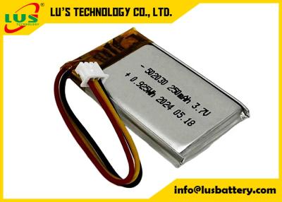 China 250mAh Lithium Polymer Battery LP502030 3.7V Li Polymer Battery LP502030 3.7V OEM for sale