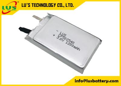 China CP502540 Li-MnO2 soft pack battery 1200mah CP Lithium maganese battery CP502537 CP502540 for sale