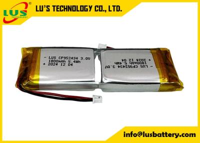 China CP952535 3V 1800mAh Specialised Thin Cell Lithium Battery 1800mah Primary Lithium Battery for sale