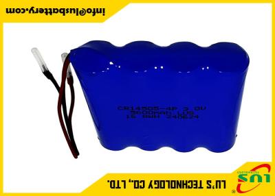 China Non-Rechargeable cell 3V CR14505 cylindrical Li-MnO₂ Battery pack 5600mah CR14505 4P for sale