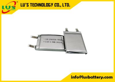 China 3.0volt battery 780mah CP series battery CP402535 limno2 battery custom for sale