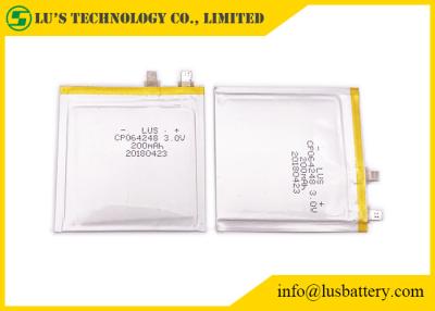 China Light Weight 200mAh 3.0 V Lithium Battery CP064248 For Bank Card for sale