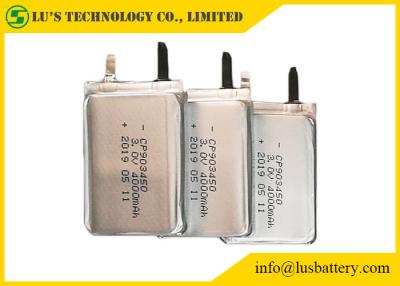 China CP903450 not rechargeable Lithium Battery 3V Ultrathin battery 4000mah 3.0v thin cell CP903450 flat lithium battery for sale