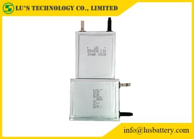 China Flexible Lithium Battery 3.0v 200mah CP084248 With 10 Years Shelf Life for sale